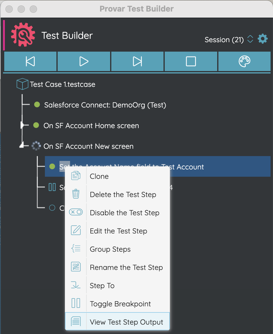 Debugging Tests Provar Documentation
